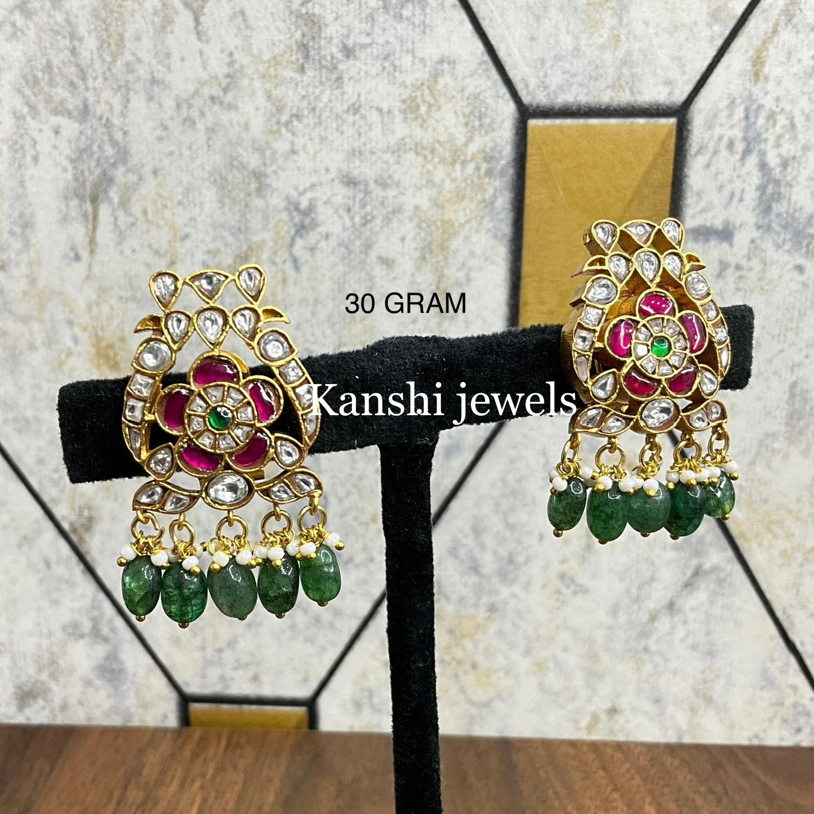 Jadau Kundan Earrings – Kanshi Jewels